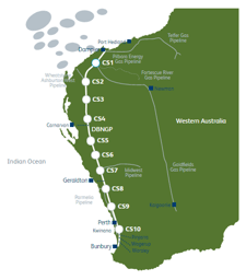 Dampier to Bunbury Natural Gas Pipeline (DBNGP) - Australian Pipelines ...